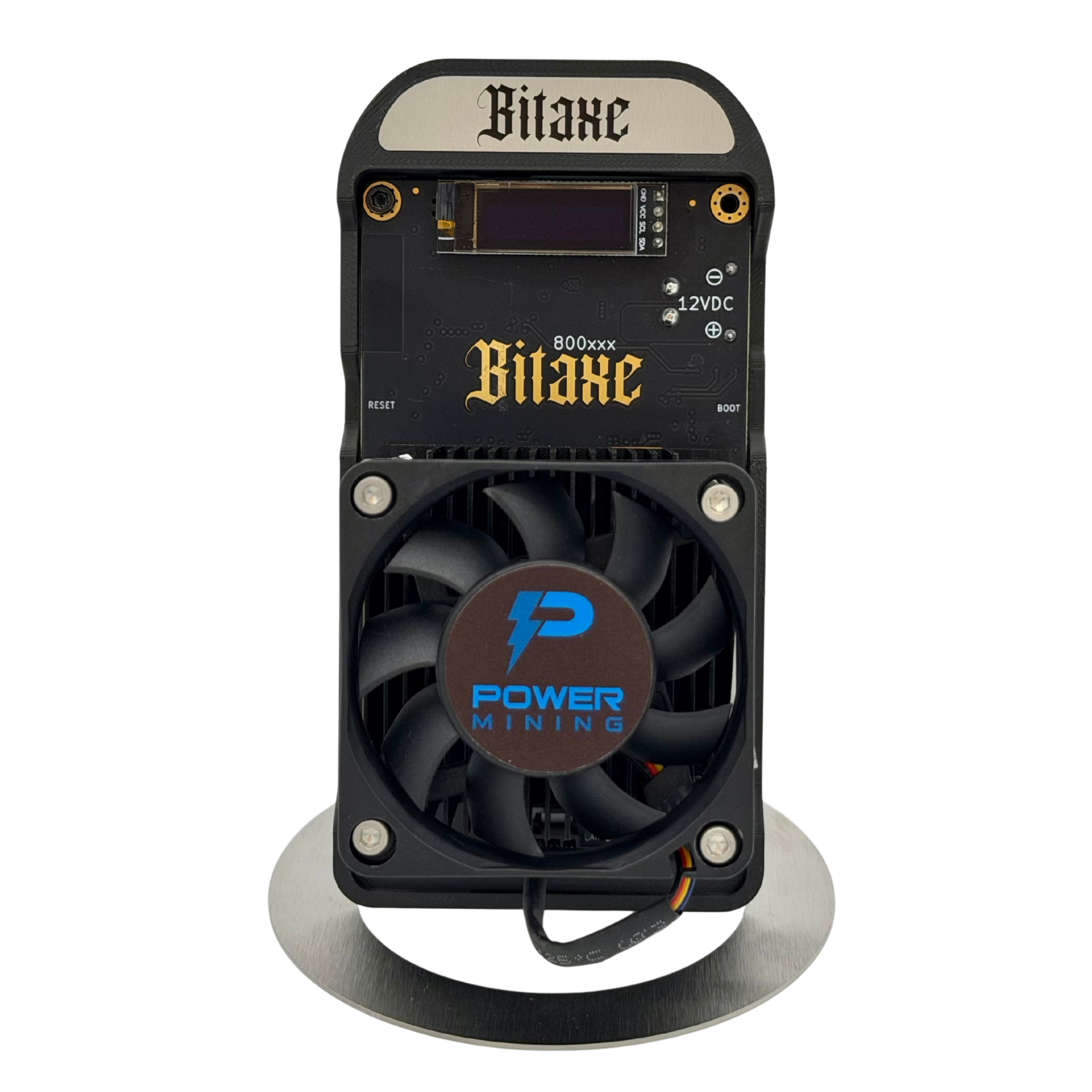 Bitaxe Gamma Turbo 2.2 TH/s – Bitcoin Miner with Steel Base, 36W – Power Mining