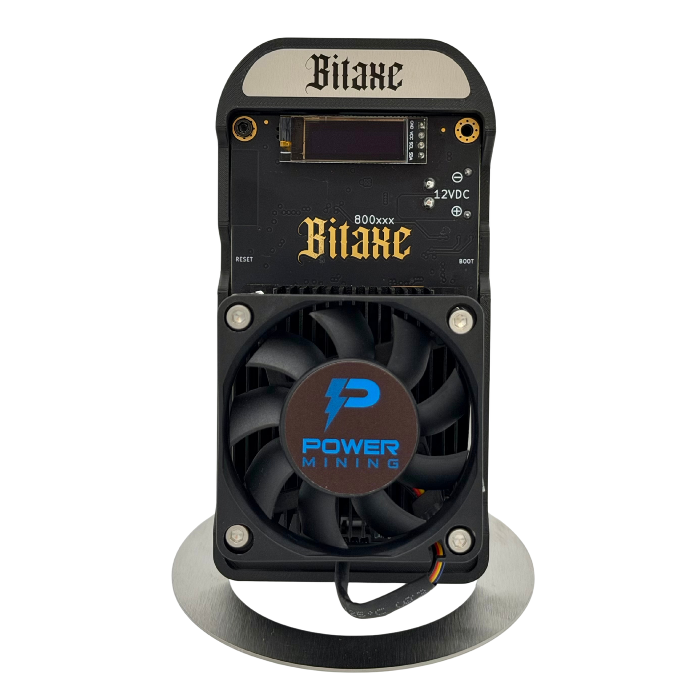 Bitaxe Gamma Turbo 2.2 TH/s – Bitcoin Miner with Steel Base, 36W – Power Mining